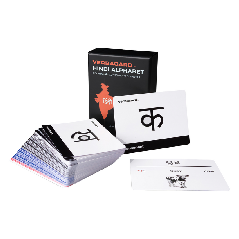 Hindi Devanagari Script - Hindi Alphabet Flashcards – Verbacard